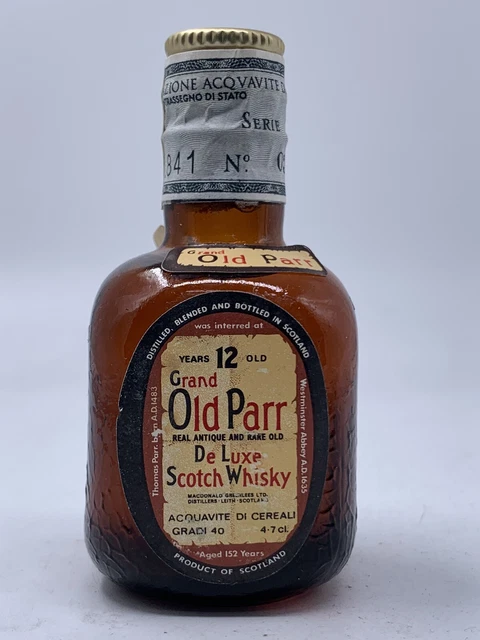 MIGNON GRAND OLD Parr 12 Years Old De Luxe Scotch Whisky cl 4.7 Vol.40% EUR 7,00 - PicClick IT