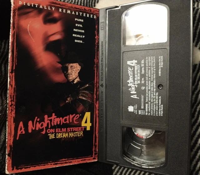 VINTAGE HORROR VHS A Nightmare on Elm Street 4 The Dream Master £11.21 ...