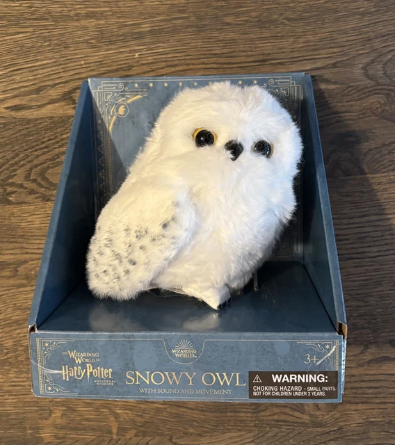UNIVERSAL STUDIOS HARRY Potter Hedwig Snowy Owl Shoulder Plush Sound ...