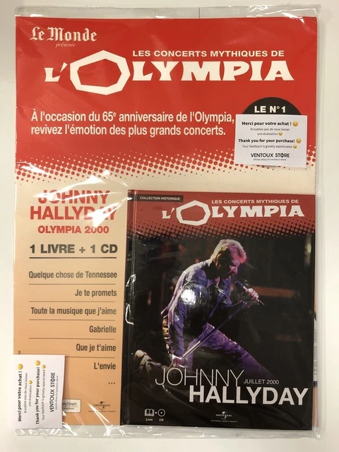 JOHNNY HALLYDAY MYTHICAL concerts of the 2000 Olympia 1 cd +1 book new ...