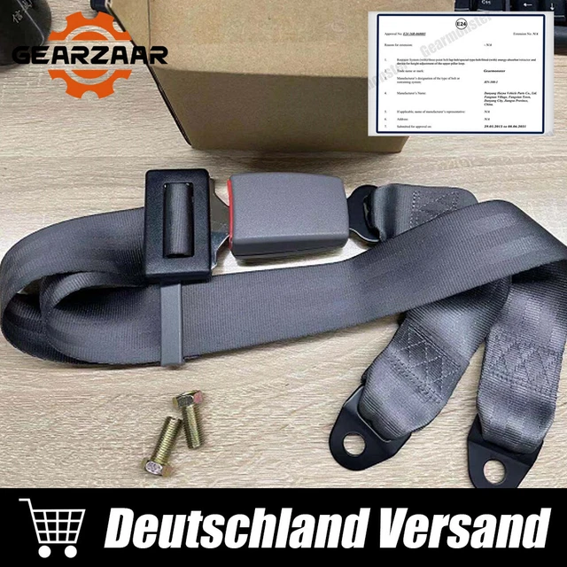 SICHERHEITSGURT E4 BECKENGURT 2 Punkt Statik 130cm Stapler Bus LKW Auto ...
