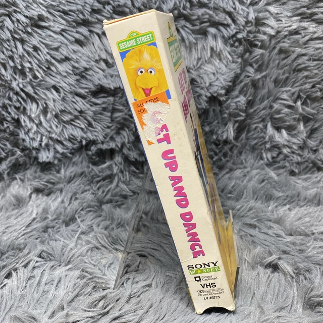 SESAME STREET - Get Up and Dance VHS 1997 Rare Big Bird Dancing Kids ...