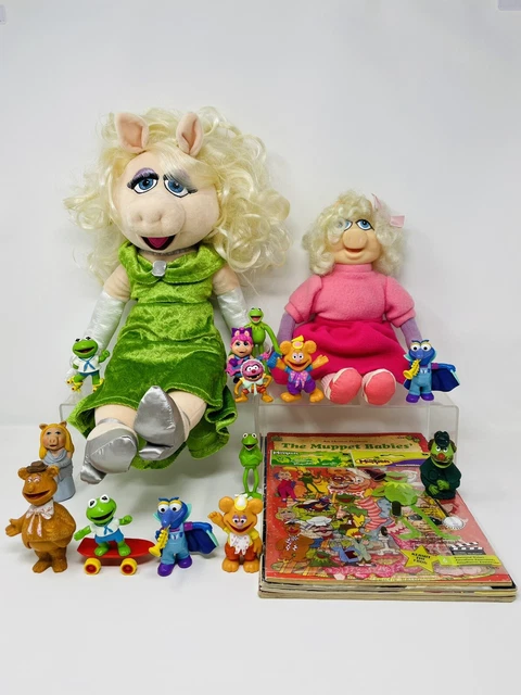 MUPPET BABIES KERMIT The Frog Figures, Miss Piggy Plush Toys, Muppet ...