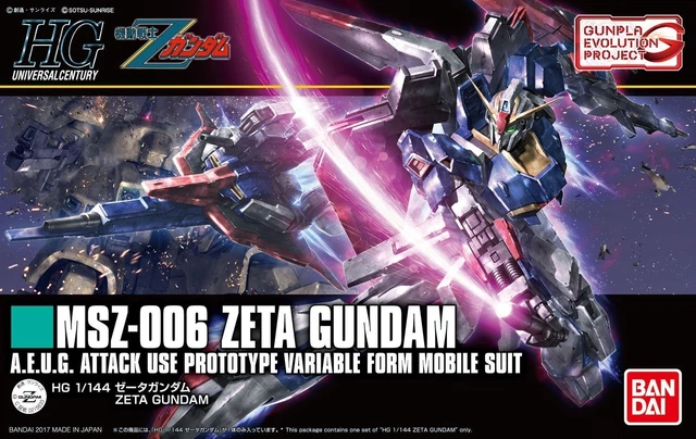 BANDAI HOBBY BAN215633 HGUC 1/144 Zeta Z Gundam Modelo Kit , c ...