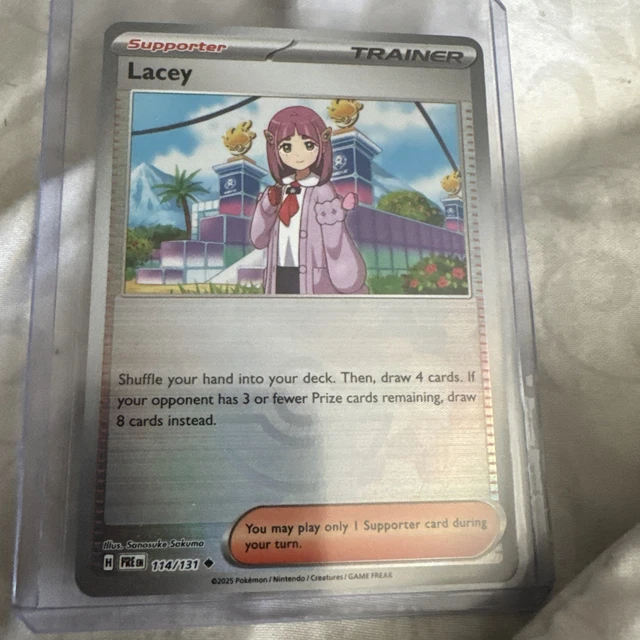 2025 POKÉMON TCG Prismatic Evolutions - Lacey (Pokéball) #114/131 - NM ...