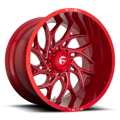 24X12 FUEL D742 RUNNER Candy Red Milled Wheels 6x135 (-44mm) Set of 4 ...
