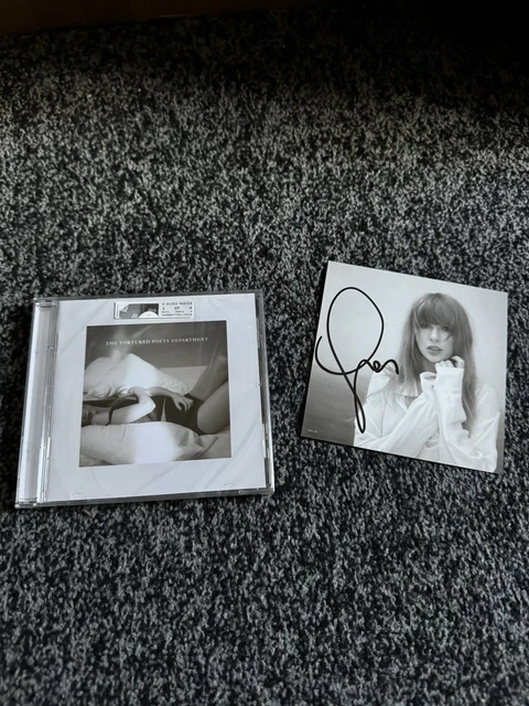 TAYLOR SWIFT - The Tortured Poets Department CD And Signed Autographed ...