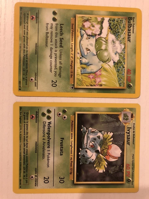 BULBASAUR LEGENDARY COLLECTION + Ivysaur Set Base EUR 7,90 - PicClick IT