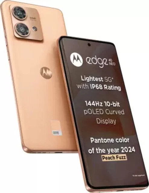 RÉSEAU D'USINE MOTOROLA Edge 40 Neo (Peach Fuzz, 128 Go) (8 Go de RAM ...