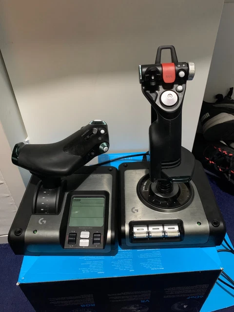 LOGITECH G SAITEK X52 Pro Flight Controller - Black PC HOTAS Flight SIm ...