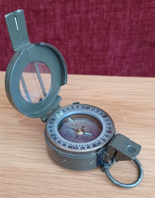 STANLEY BRITISH ARMY Prismatic compass working as shown in video clip £ ...