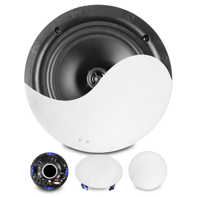 PD NCSS6 IN Ceiling Speakers 6.5" Low Profile Coaxial Home Audio System ...