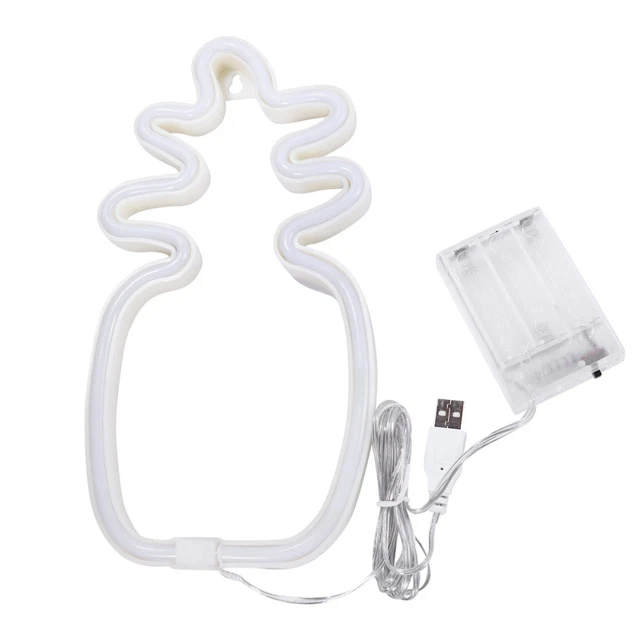 LED NURSERY LAMP Neon Sign Table Lamp Pineapple Neon Marquee Sign £8.99 ...