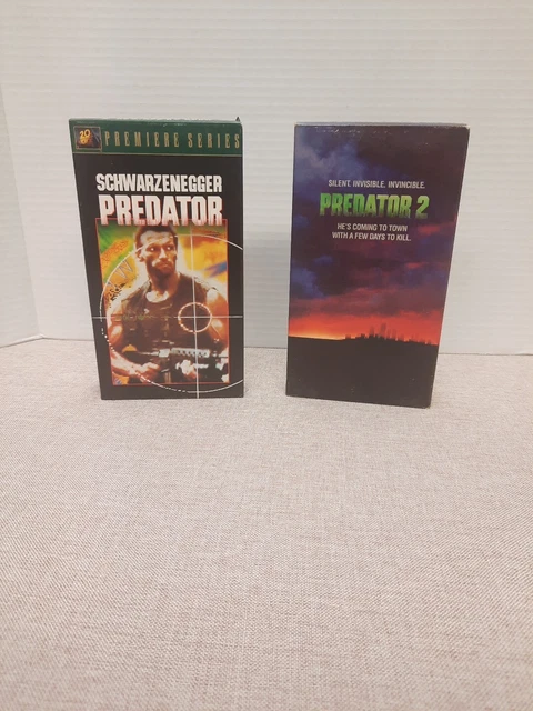 PREDATOR 1 AND 2 VHS Video Cassette Tapes Lot Arnold Schwarzenegger £12 ...