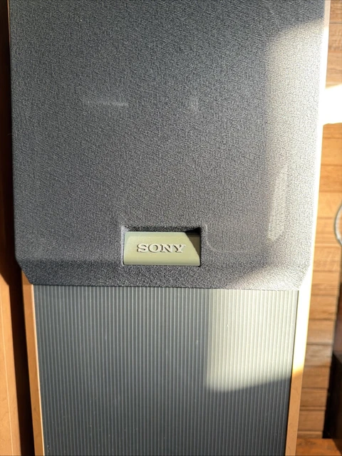 SONY SS-MF400H. 8 OHMs. 150w. Large Floor Speakers In Maple - Working ...