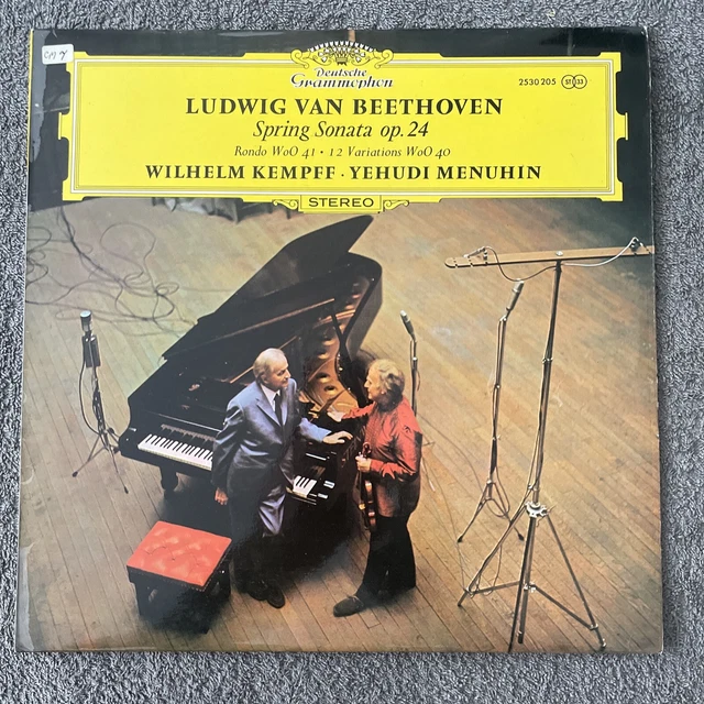 DG 2530 205 Beethoven Spring Sonata Violin Wilhelm Kempff Yehudi ...