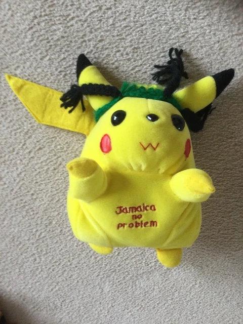 JAMAICAN PIKACHU POKEMON Plush Soft Toy Rasta Jamaica No Problem ...