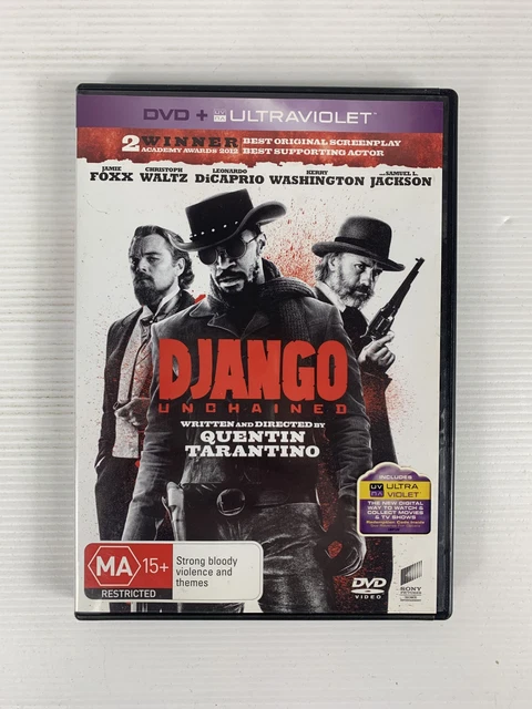 DJANGO UNCHAINED DVD R4 Jamie Fox Leonardo DiCaprio Quentin Tarantino ...
