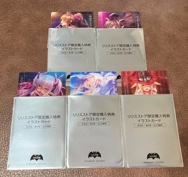 TAIMANIN RPGX LILITH Illustration Card Vol.4 Normal 5 Set C105 Bonus EUR 79,76 - PicClick IT