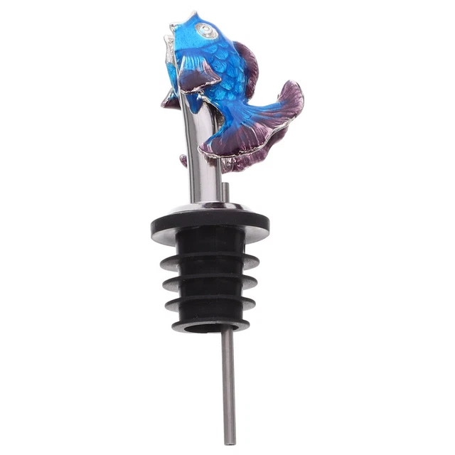 VERSEUR DE VIN Poisson Rouge Flasque Alcool Animaux Miniature EUR 8,37 ...