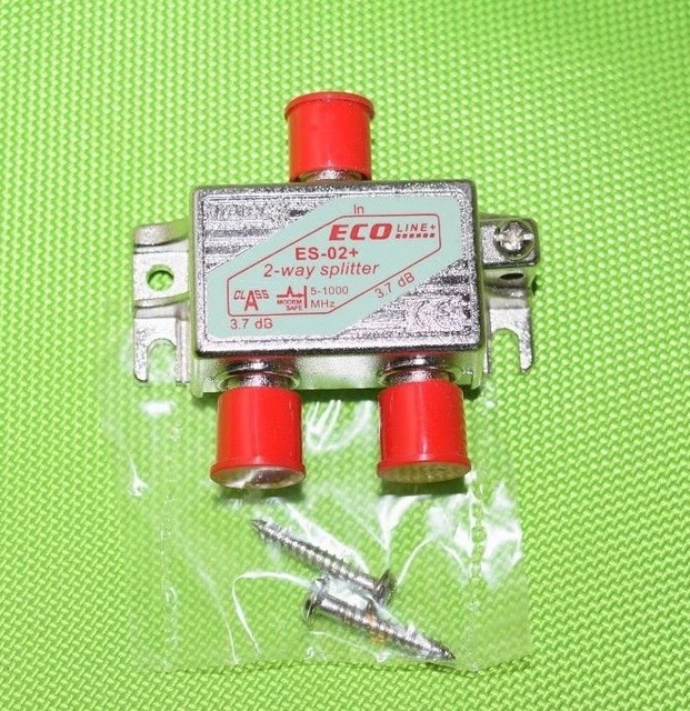 TRATEC ECO LINE+ ES-02+ 2-fach Verteiler Splitter 5-1000 MHz 3.7 dB EUR ...