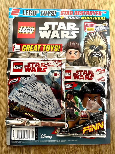 LEGO STAR WARS Magazine with Star Destroyer & Finn Sealed Minifigure ...