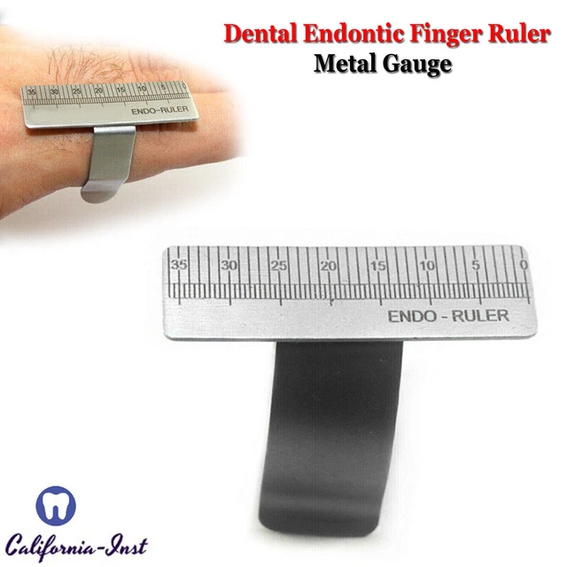 DENTAL ENDO GAUGE Finger Ruler Span Measure Scale Endodontic Ring ...