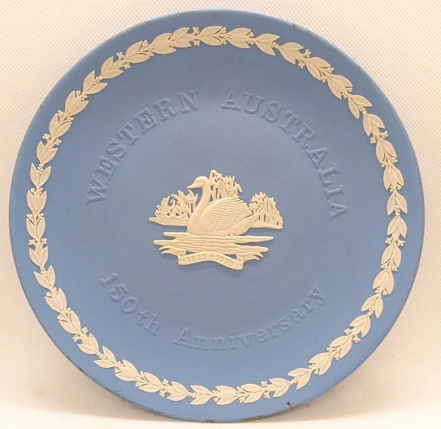 WEDGWOOD JASPERWARE WESTERN Australia 150th Anniversary (1979) Plate ...