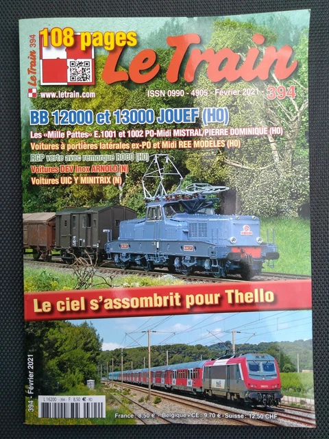 LE TRAIN N°394 Fev 21 SNCF Thello Roya Jouef UIC RGP DEV 141R EUR 3,00 ...