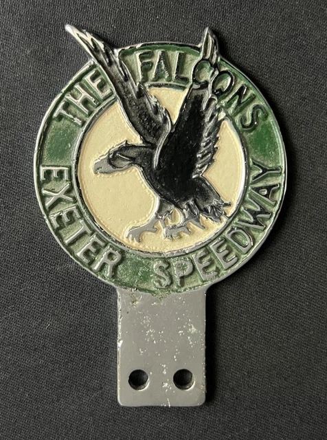 EXETER FALCONS SPEEDWAY Motorcycle Club Vintage Shale Race Side Car ...