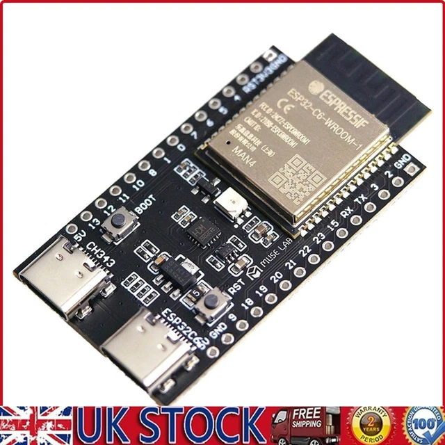 Esp32 C6 Minimum System Board Risc V Esp32 C6 Wroom 1 Core Board 512kb