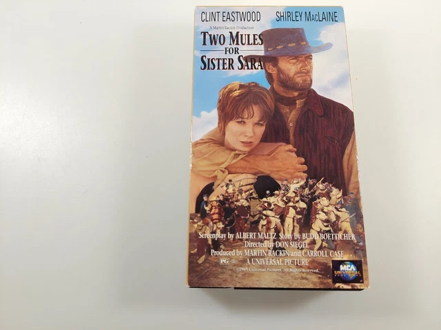 TWO MULES FOR Sister Sara VHS Video Tape Used Clint Eastwood Shirley ...