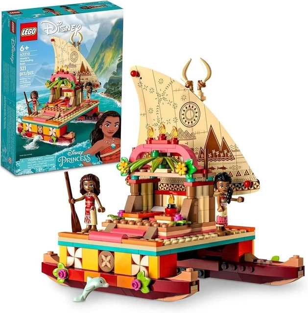 LEGO DISNEY PRINCESS Moana's Wayfinding Boat (43210) - New in Box - 6 ...
