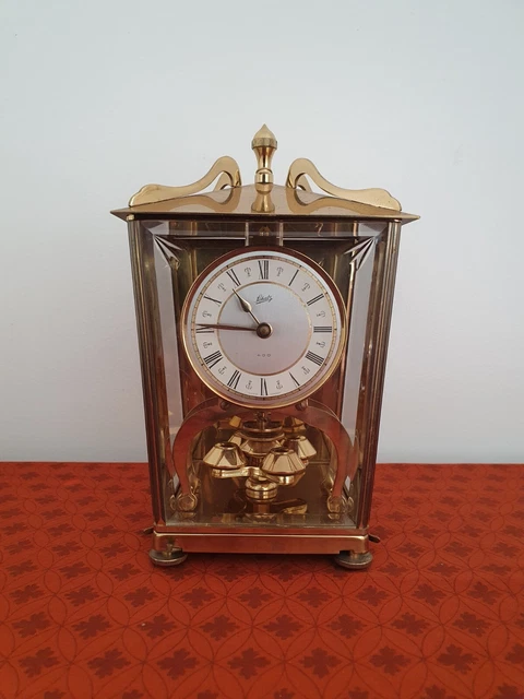 A VINTAGE BRASS Cased 400 Day Torsion Clock - German Makers Schatz ...