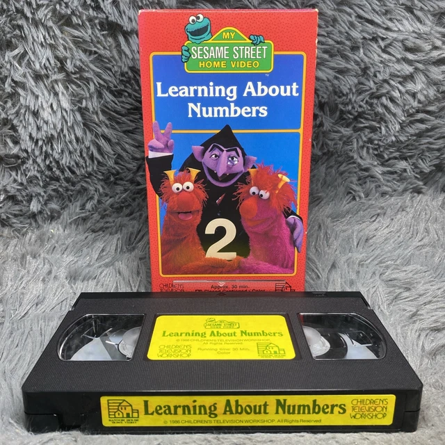 MY SESAME STREET Home Video Learning About Numbers VHS Tape 1986 Jim ...