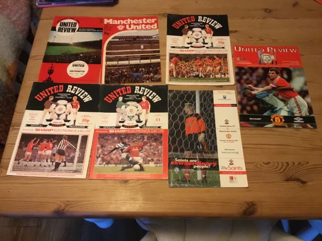7 MANCHESTER UNITED Football Programs £5.00 - PicClick UK
