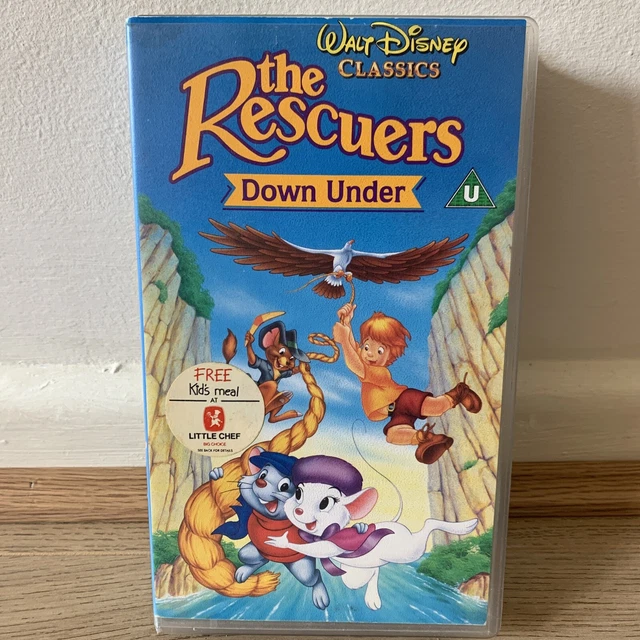 THE RESCUERS DOWN Under (VHS/SUR, 1997) Very Good Condition Very Rare ...