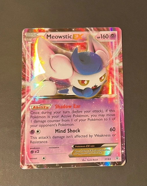 POKEMON TCG MEOWSTIC EX 37/83 Generations Ultra Rare Holo LP EUR 2,11 - PicClick FR