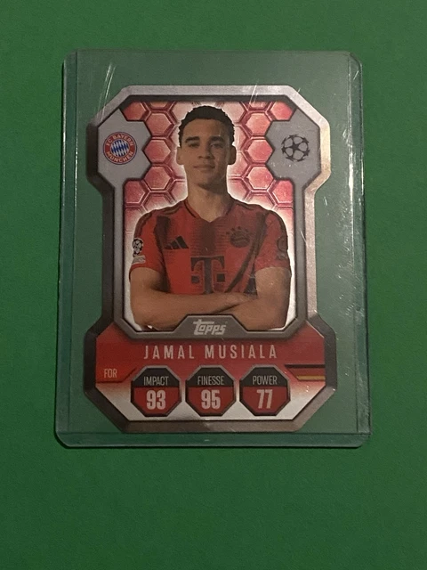 MATCH ATTAX 2025 24/25 Chrome Shield Jamal Musiala Bayern Munich ...