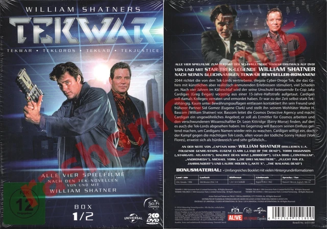 DVD R2 THE TEKWAR MOVIES TEKLORDS+TEKLAB+TEKJUSTICE William Shatner ...