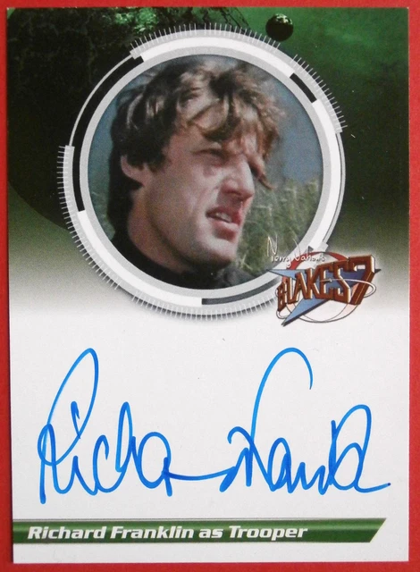 BLAKE'S 7 - RICHARD FRANKLIN, Trooper - Autograph Card - Unstoppable ...