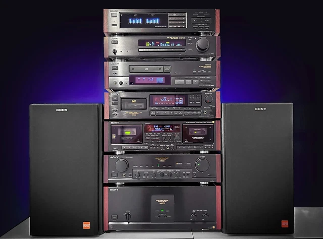 SONY HI-FI TOWER 🌈RaRe🌈 Golden Era Vintage ES Stereo Components System ...
