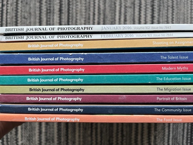 BRITISH JOURNAL OF Photography BJP Magazines Back Issues 2013-2020 £16. ...