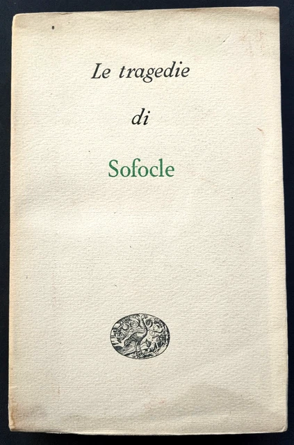 LE TRAGEDIE SOFOCLE Einaudi 1952 EUR 10,00 - PicClick IT