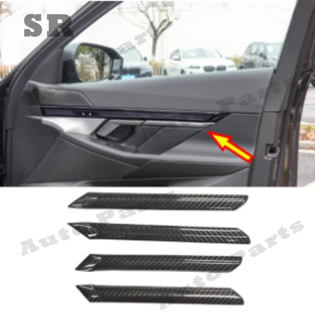 24+ BMW5 SERIES real carbon fiber inside handle after trim strip dry ...