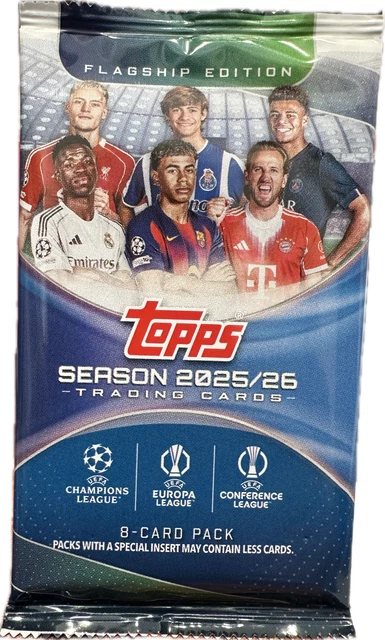 SCCARDS ROMA LIVE Topps UCC 2025/26 Flagship Edition Pack #14 Rip&Ship ...