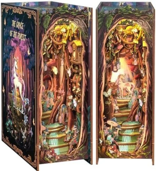 FANTASY THEMED DIY Book Nook Kit with LED Light - Perfect Gift for ...
