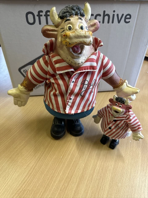 RARE VINTAGE ORIGINAL Bendy Bully Bullseye Toy 1980s and his lad x2 ...
