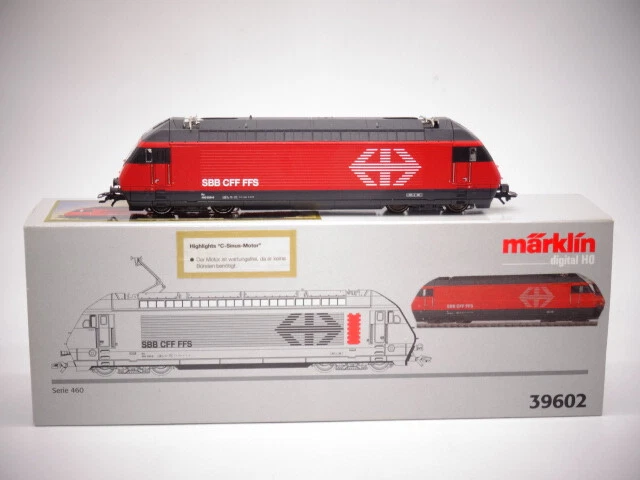 MÄRKLIN HO 39602 E-Lok Re 460 der SBB digital in OVP EUR 199,99 ...