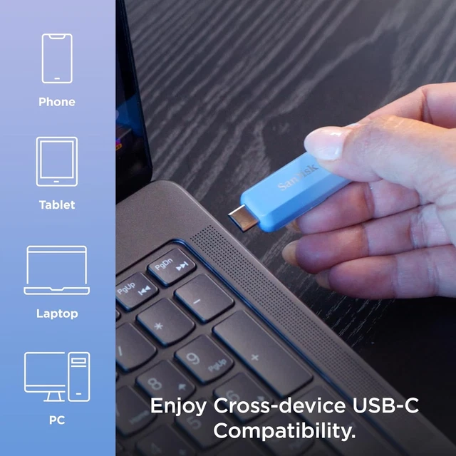 SANDISK CREATOR USB-C Flash Drive 512 GB (For Computers, Tablets ...
